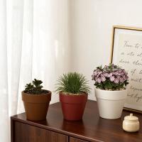 China Nordic Minimalist Circular Large-diameter Flowerpot Silicone Mold DIY Creative Succulent Green Plant Potted Plant Cement Gypsum Mold for sale
