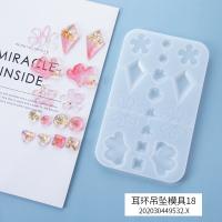 China DIY Crystal Dropper Mold Earrings, Earrings, Pendants, Homemade Accessories, Pendants, Mirror Silicone Molds for sale
