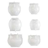 China 3D 3D Pig Silicone Mold DIY Fat Pig Aromatherapy Gift Candle Pendant Gypsum Mold for sale