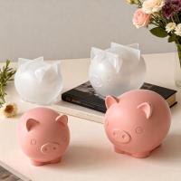 China 3D 3D Pig Silicone Mold DIY Fat Pig Aromatherapy Gift Candle Pendant Gypsum Mold for sale