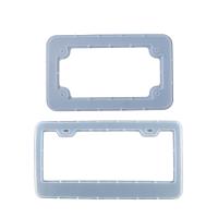 China DIY Crystal Dropper Mold License Plate Frame License Plate Protection Frame Silicone Mold Spot Wholesale for sale