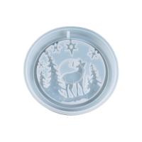 China DIY Crystal Dropping Glue Mold Christmas Tree Christmas Listing Elk Homemade Decorative Theme Silicone Mold for sale