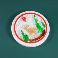 China DIY Crystal Dropping Glue Mold Christmas Tree Christmas Listing Elk Homemade Decorative Theme Silicone Mold for sale