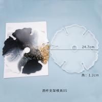 China DIY Dropper Mold, Red Wine Tray, Wine Glass Holder, Cherry Blossom Irregular Coaster, Mirror Silicone Mold for sale