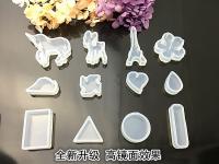 China Crystal Dropper Pendant Silicone Mold Decoration DIY Unicorn Deer Iron Tower Resin Mold for sale