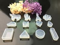 China Crystal Dropper Pendant Silicone Mold Decoration DIY Unicorn Deer Iron Tower Resin Mold for sale