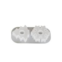China Christmas Tree Snowflake Candle Holder Ornament Silicone Mold DIY Aromatherapy Candle Stand Base Gypsum Mold for sale