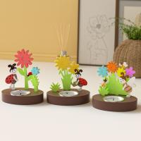 China Easter Silicone Mold DIY Flower Bee Hen Insert Board Candle Holder Candle Base Gypsum Mold for sale