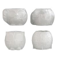 China Resin Gypsum Cement Owl Storage Jar Silicone Mold DIY Aromatherapy Candle Cup Decoration Mold for sale