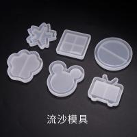 China DIY Crystal Dropper Mold, Quicksand Mold, Snowflake Bear Paw Hanging Decoration, Silicone Mirror Mold for sale