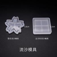 China DIY Crystal Dropper Mold, Quicksand Mold, Snowflake Bear Paw Hanging Decoration, Silicone Mirror Mold for sale