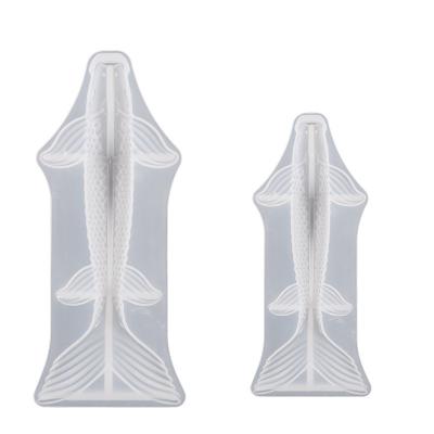 China 3D 3D Koi Fish Dropping Grinding Tool DIY Pastry Noodles Flower Cake Baking Silicone Mold Cake Decoration Fish for sale