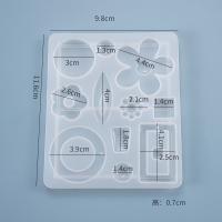 China DIY Drip Glue Mold Earrings Earhooks Homemade Jewelry Pendants Flower Pendants Silicone Mold for sale