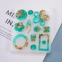 China DIY Drip Glue Mold Earrings Earhooks Homemade Jewelry Pendants Flower Pendants Silicone Mold for sale