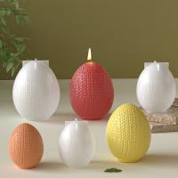 China Cross Border Popular Easter Egg Silicone Mold DIY Knitting Yarn Egg Ornament Candle Mold for sale