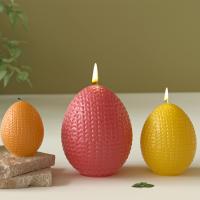 China Cross Border Popular Easter Egg Silicone Mold DIY Knitting Yarn Egg Ornament Candle Mold for sale