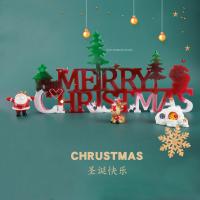 China DIY Crystal Dropper Mold Christmas Listing Ornament Merry Christmas English Mirror Silicone Mold for sale