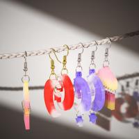 China DIY Crystal Dropping Resin Umbrella Moon Cloud Planet Lightning Earrings Pendant Silicone Mold for sale