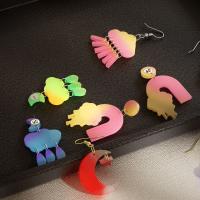 China DIY Crystal Dropping Resin Umbrella Moon Cloud Planet Lightning Earrings Pendant Silicone Mold for sale