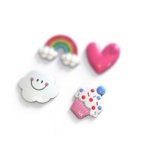 China DIY Rainbow Cloud Dropping Glue Grinding Tool Love Pastry Resin Pendant Hanger Refrigerator Adhesive Silicone Mold for sale