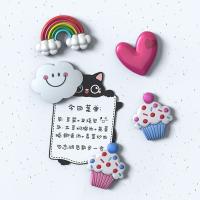 China DIY Rainbow Cloud Dropping Glue Grinding Tool Love Pastry Resin Pendant Hanger Refrigerator Adhesive Silicone Mold for sale
