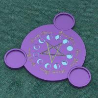 China DIY Crystal Dropper Candle Holder Mold, Lunar Eclipse, Moon Phase, Candle Holder, Star Array, Table Decoration, Silicone Mold for sale