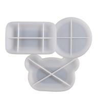 China Round Rectangular Bear Head Dish Silicone Mold DIY Crystal Drip Glue Aromatherapy Gypsum Storage Box Grinding Tool for sale