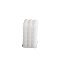 China DIY Rectangular 3D Cube Candle Silicone Mold Crystal Drip Resin Aromatherapy Gypsum Ornament for sale