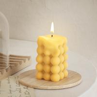 China DIY Rectangular 3D Cube Candle Silicone Mold Crystal Drip Resin Aromatherapy Gypsum Ornament for sale