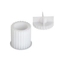 China European-style Cylindrical Gear Storage Jar Silicone Mold DIY Scented Candle Gypsum Cup Resin Drip Mold for sale