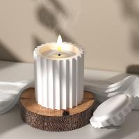 China European-style Cylindrical Gear Storage Jar Silicone Mold DIY Scented Candle Gypsum Cup Resin Drip Mold for sale
