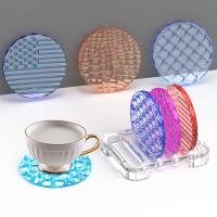 China DIY Crystal Dropper Molds, Multiple Edge Cut Coasters, Storage And Table Decorations, Silicone Molds Wholesale for sale