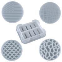 China DIY Crystal Dropper Molds, Multiple Edge Cut Coasters, Storage And Table Decorations, Silicone Molds Wholesale for sale