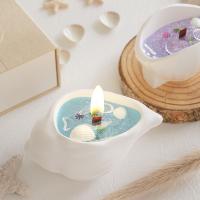 China DIY Dropping Resin Aromatherapy Gypsum Conch Shell Candle Cup Ocean Storage Can Silicone Mold for sale