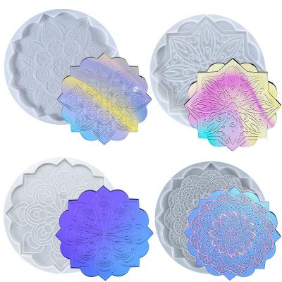 China DIY Crystal Dropping Glue Mold Mandala Pad Home Decoration Silicone Mold Spot Wholesale for sale