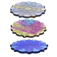 China DIY Crystal Dropping Glue Mold Mandala Pad Home Decoration Silicone Mold Spot Wholesale for sale
