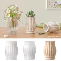 China Nordic Simple Roman Vase Dropping Mold DIY Aromatherapy Gypsum Desktop Decoration Flower Pot Silicone Mold for sale