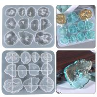 China Crystal Cave Pendant Dropping Mold Full Plate Irregular Shaped Crystal Cave Crystal Pendant Silicone Mold for sale