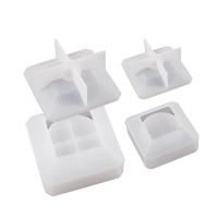 China Drip Glue Square Storage Box Grinding Tool DIY Cement Gypsum Soybean Candle Container Candle Holder Silicone Mold for sale