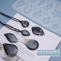 China DIY Droplet Pendant Mold Non Polishing Geometric Water Drop Star Pendant Earrings Necklace Silicone Mold for sale