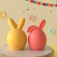 China Easter Egg Rabbit Fold Ear Rabbit Straight Ear Rabbit DIY Aromatherapy Candle Rabbit Gypsum Silicone Mold for sale