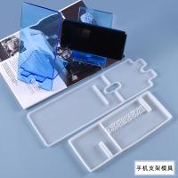 China DIY Crystal Dropper Mold Simple And Creative Phone Holder Silicone Mold Mirror, Strongly Promoted By Amazon for sale