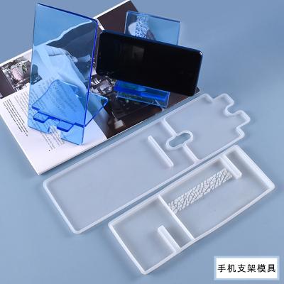 China DIY Crystal Dropper Mold Simple And Creative Phone Holder Silicone Mold Mirror, Strongly Promoted By Amazon for sale