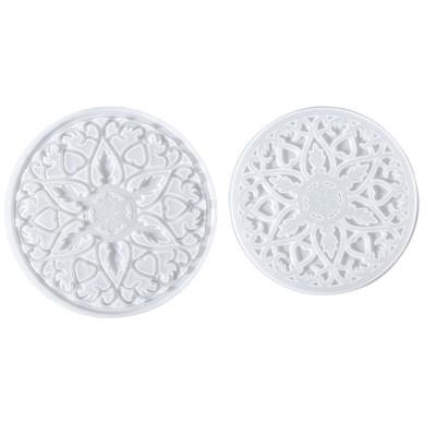 China DIY Crystal Dropping Glue Mold Jewelry Platform Vine Top Coaster Silicone Mold Spot Wholesale for sale