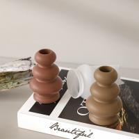 China Ins Wind Stacked Circle Candlestick Pendulum Silicone Mold Aromatherapy Gypsum Candle Base Drip Grinding Machine for sale