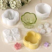 China Si Lian Hua Silicone Mold Aromatherapy Tea Wax Sheet Gypsum Candle Mold Home Decoration DIY Mold for sale