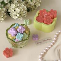 China Si Lian Hua Silicone Mold Aromatherapy Tea Wax Sheet Gypsum Candle Mold Home Decoration DIY Mold for sale