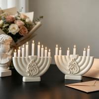 China Cross Border Hot Selling Flame Pattern Nine Hole Candle Holder Silicone Mold DIY Aromatherapy Candle Decoration Gypsum Mold for sale