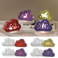 China Cloud Swan Unicorn Deer Couple Silhouette Lamp Silicone Mold DIY Aromatherapy Gypsum Nightlight Ornament Grinding for sale