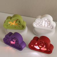 China Cloud Swan Unicorn Deer Couple Silhouette Lamp Silicone Mold DIY Aromatherapy Gypsum Nightlight Ornament Grinding for sale